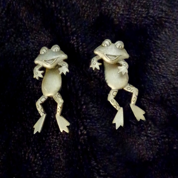 JJ Jonette | Jewelry | Jj Jonette Giggling Frogs Animated Earrings ...